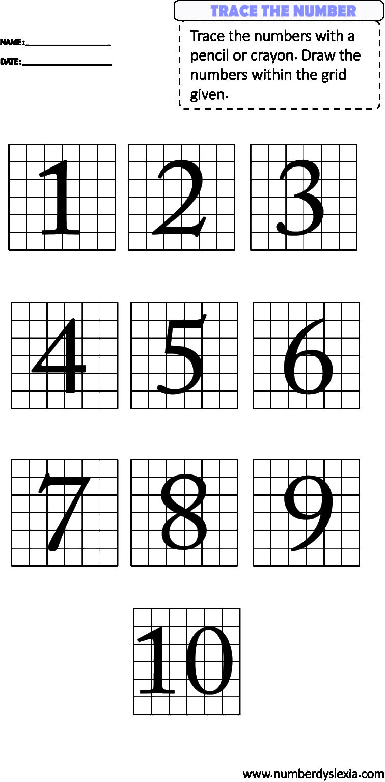 Free Printable Math Worksheets For Dyscalculia [PDF] - Number Dyslexia