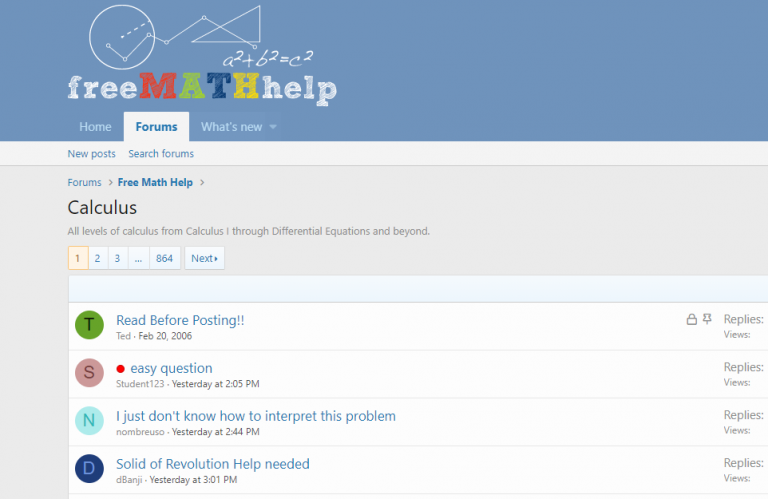 Top 7 Useful Online Forums for Algebra and Calculus Related Discussions ...