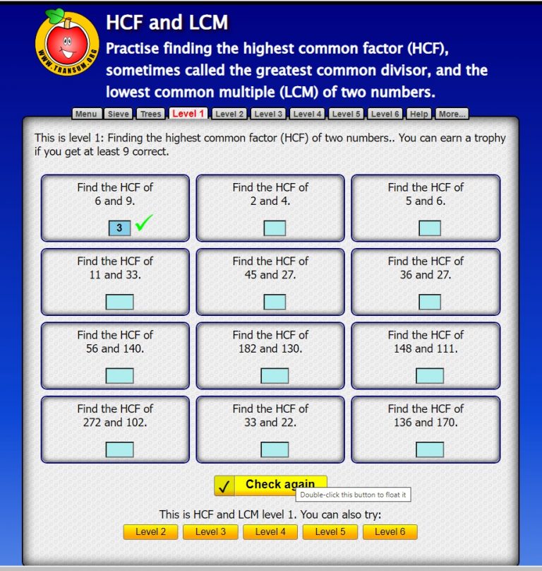 8 Engaging Activities And Online Games for Learning LCM & HCF - Number ...