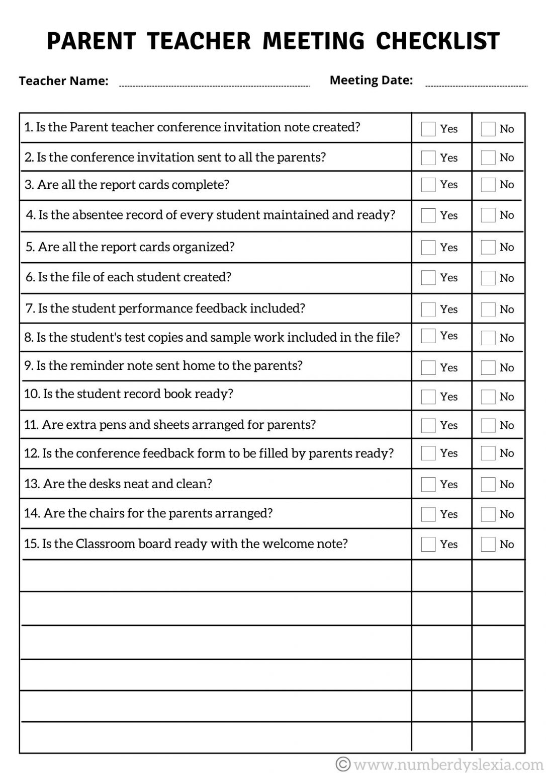 Printable Parent Teacher Meeting Essential Formats PDF Included Printable Parent Teacher Meeting Essential Formats PDF Included