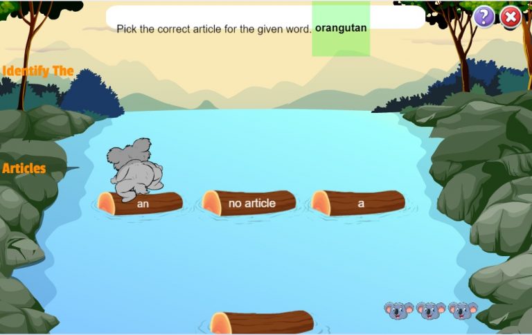 9 Fun Online Games For Learning About Articles [a,an,the] - Number Dyslexia