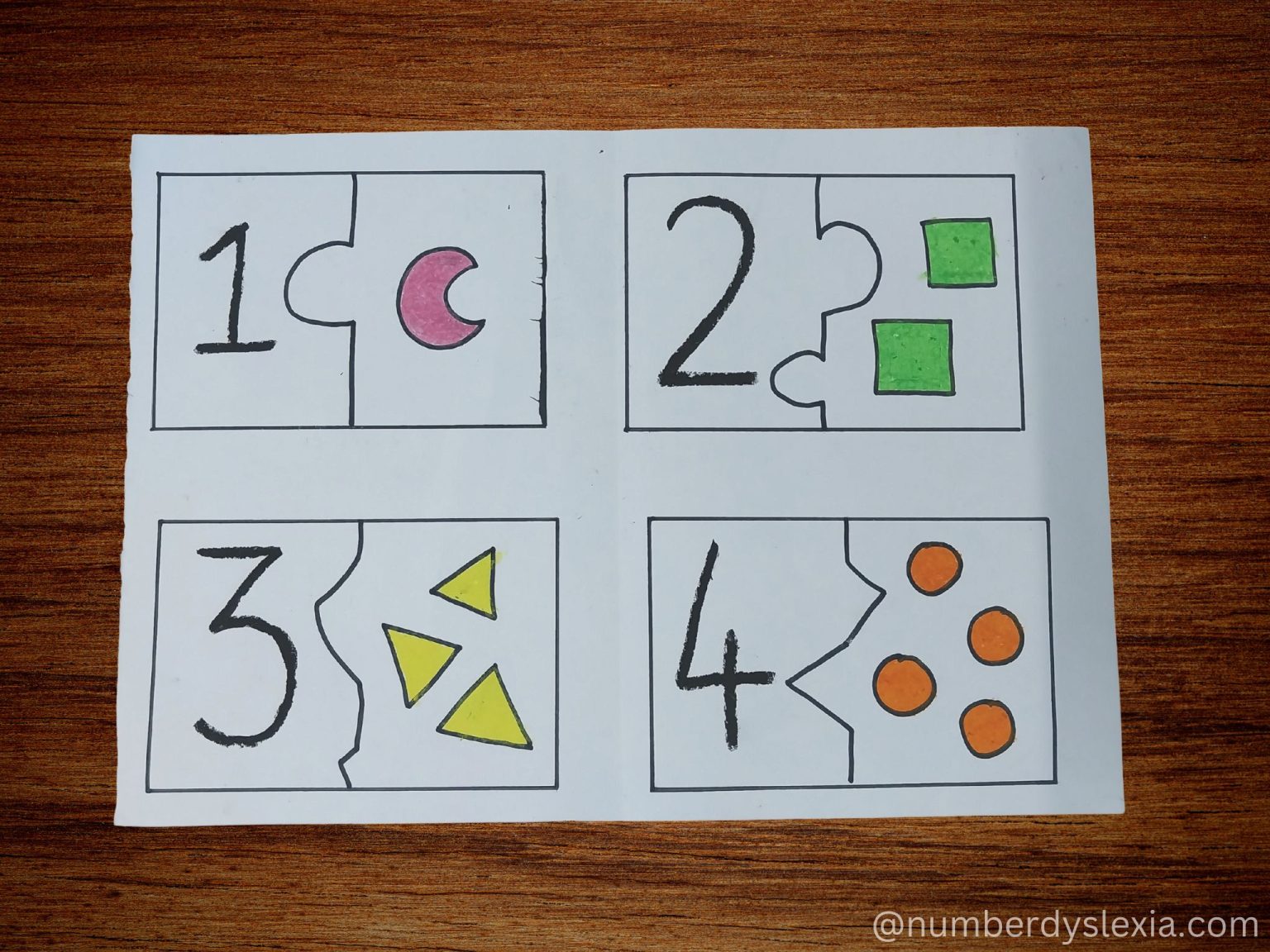 DIY: Make Fun Number Puzzles At Home - Number Dyslexia