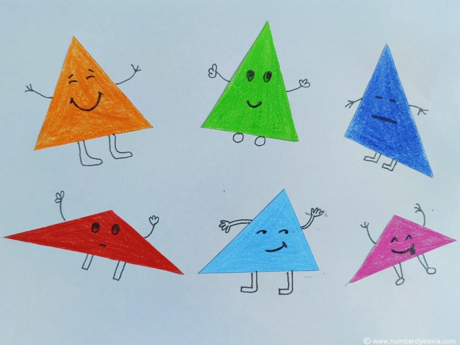 DIY: Types Of Triangle Craft - Number Dyslexia