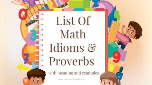 List Of Common Math Idioms And Proverbs - Number Dyslexia