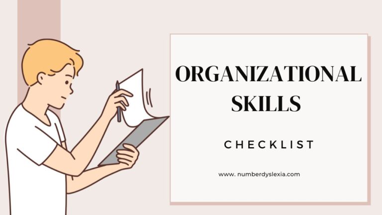 Printable Organizational Skills Checklist [PDF Included] - Number Dyslexia