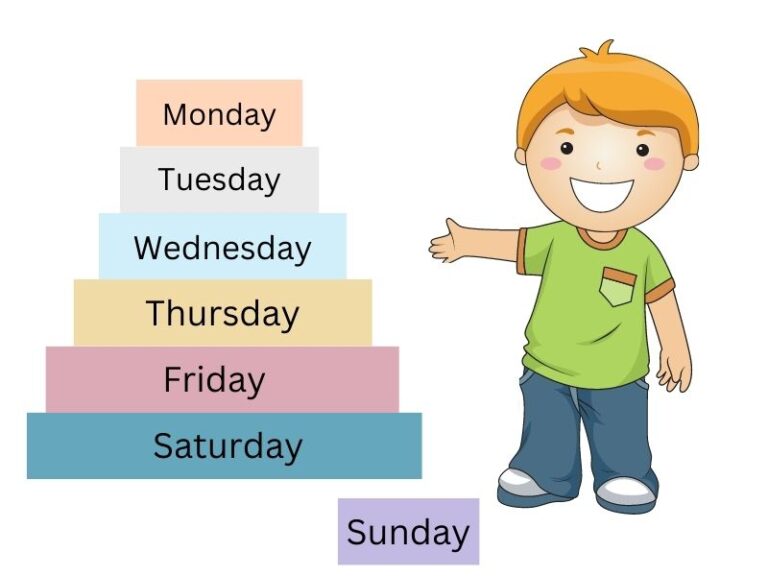 10 Fun Days of the week activities for Kindergarteners - Number Dyslexia