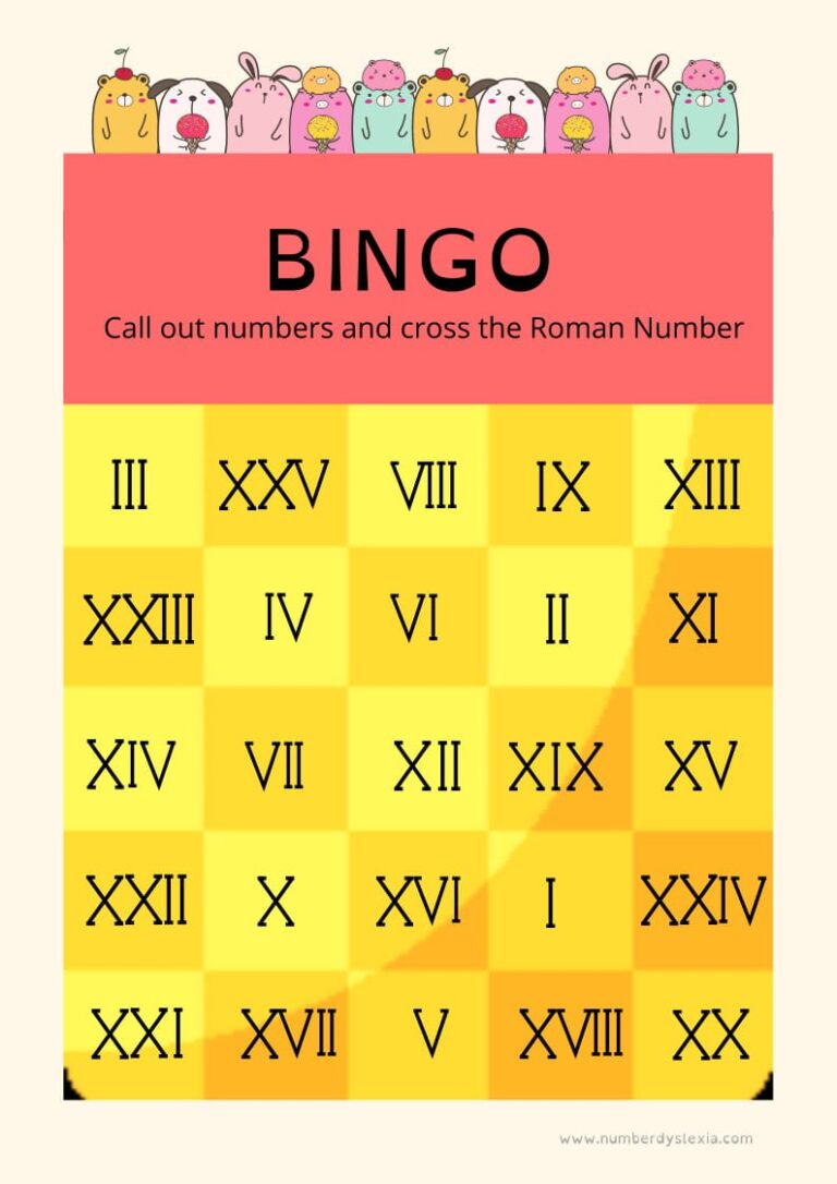 Printable Roman Numerals Worksheets [PDF Included] - Number Dyslexia