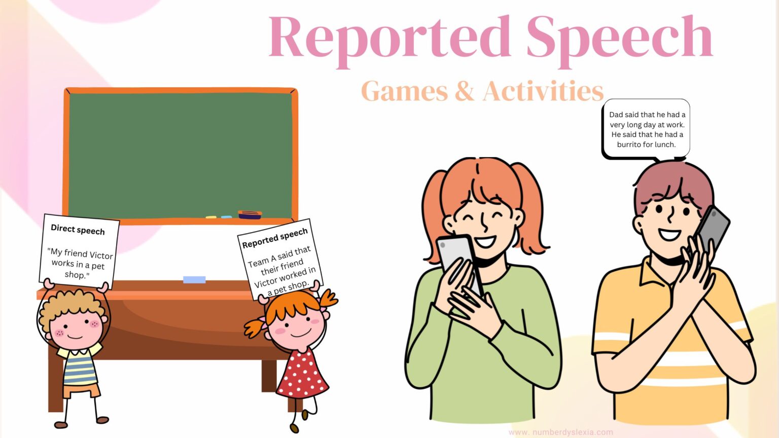 10 Fun Reported Speech Games And Activities - Number Dyslexia