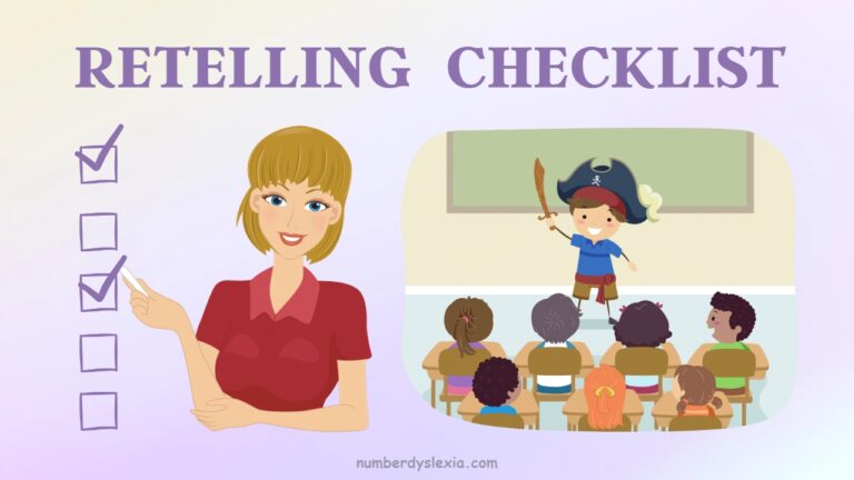 Printable Retelling Checklist [PDF Included] - Number Dyslexia