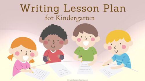 Printable Writing Lesson Plan for Kindergarten [PDF Included] - Number ...