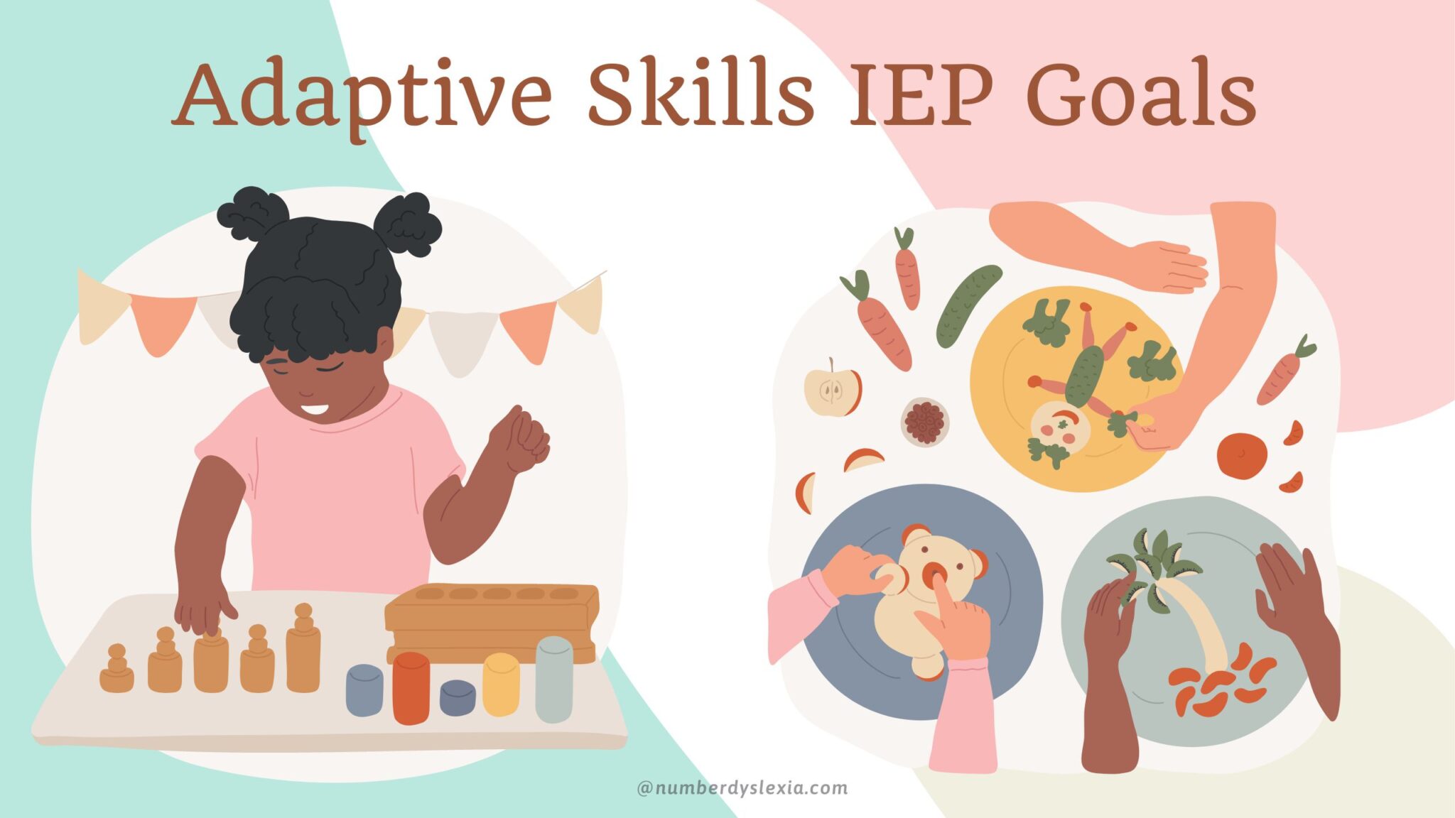 Adaptive Skills IEP Goals - Number Dyslexia