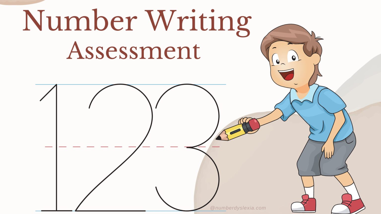 Number Writing Assessment - Number Dyslexia