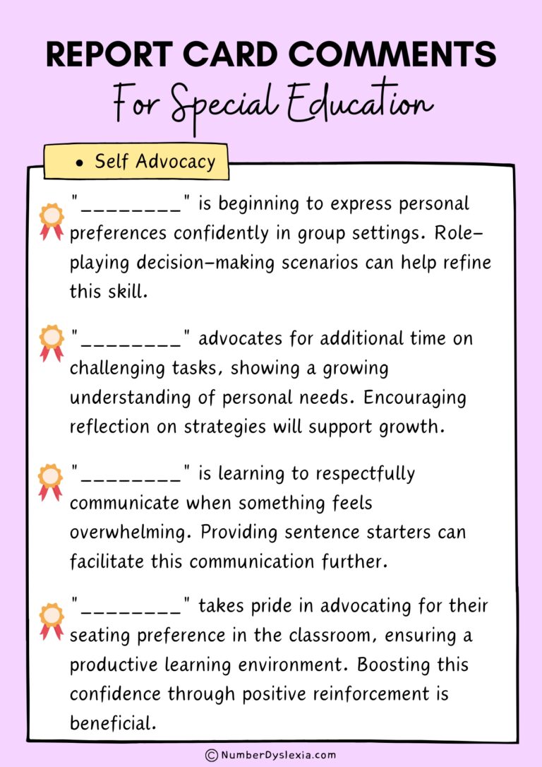 160 Report Card Comments For Students With Special Needs [PDF Included ...