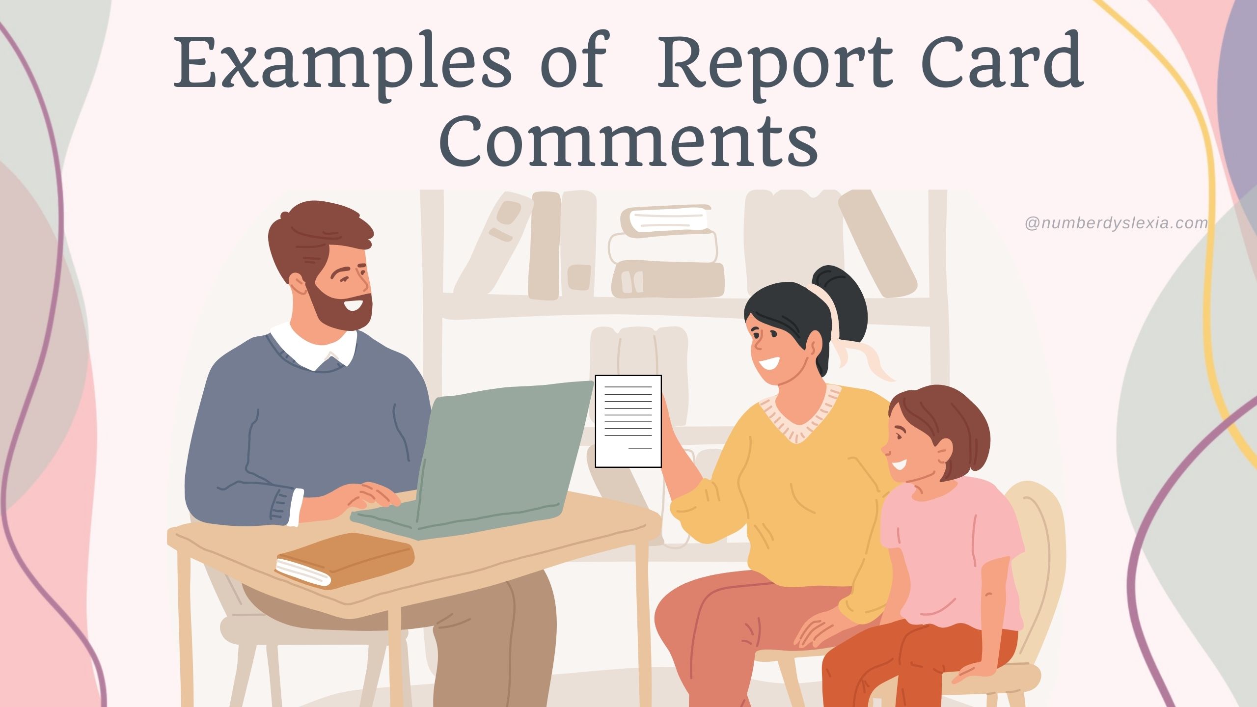 50 End Of The Year Report Card Comments Examples Number Dyslexia