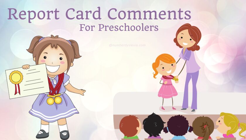 150 Quick Report Card Comments For Preschool [PDF Included] - Number ...