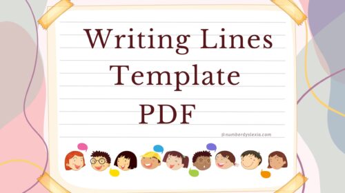 Printable Writing Lines Templates [PDF Included] - Number Dyslexia