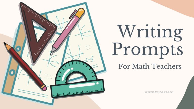 59 Writing Prompts For Math Teachers [PDF Included] - Number Dyslexia