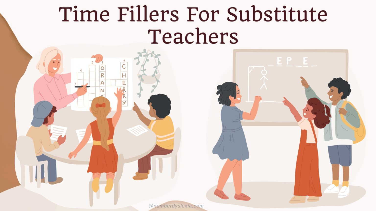 10 Fun Time Fillers For Substitute Teachers - Number Dyslexia