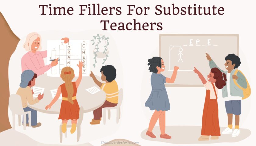 10 Fun Time Fillers For Substitute Teachers - Number Dyslexia