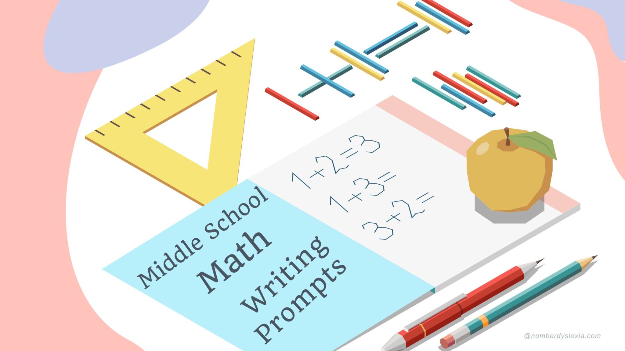 50 Middle School Math Writing Prompts[PDF Included] - Number Dyslexia