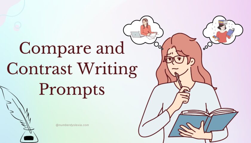 50 Compare and Contrast Writing Prompts [PDF Included] - Number Dyslexia