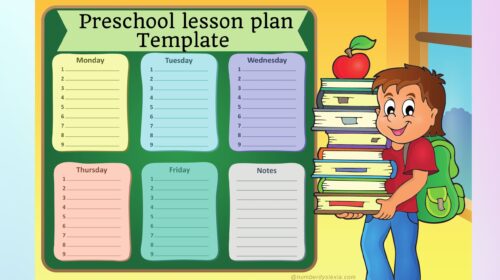 3 Printable Preschool Lesson Plan Templates [PDF Included] - Number ...