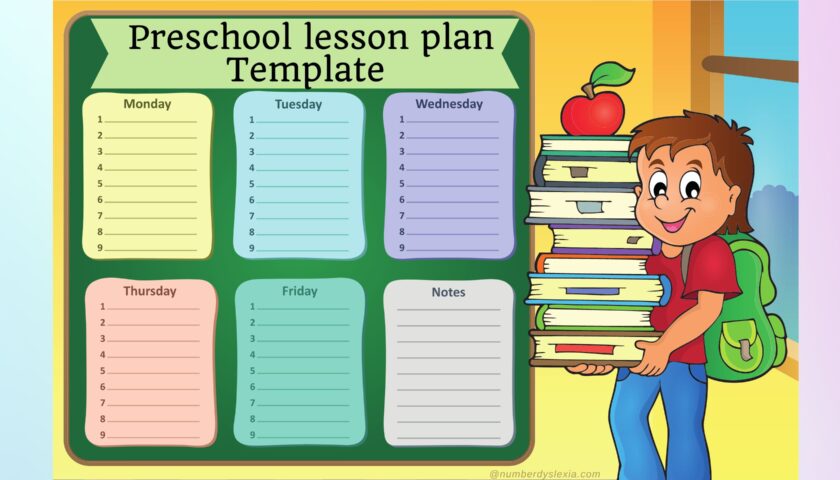 3 Printable Preschool Lesson Plan Templates [PDF Included] - Number ...