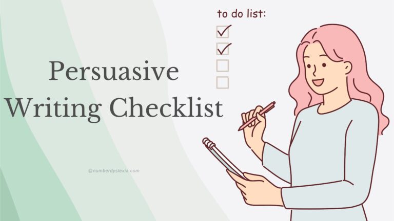 Printable Persuasive Writing Checklist [PDF Included] - Number Dyslexia