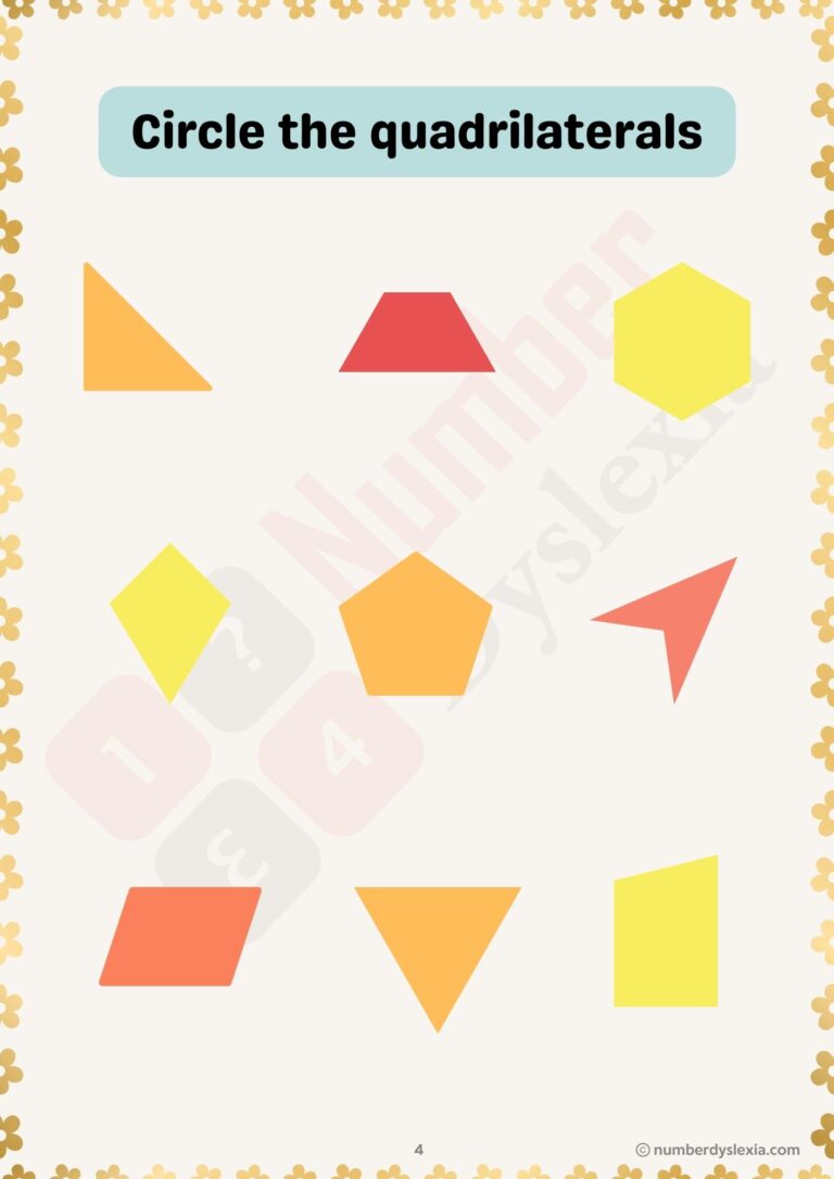 Printable Quadrilaterals Lesson Plan [PDF Included] - Number Dyslexia