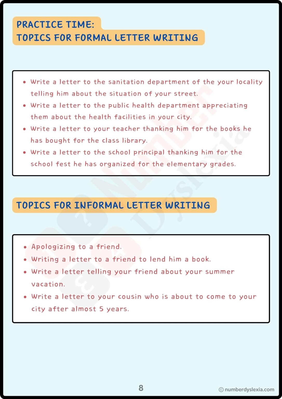Printable Letter Writing Lesson Plan [PDF Included] - Number Dyslexia