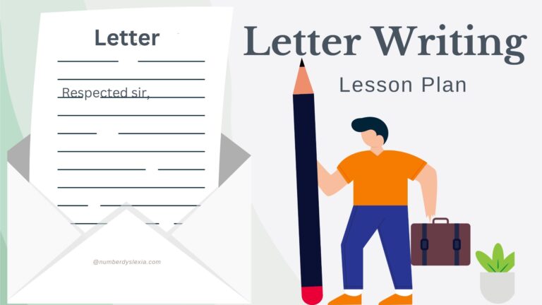 Printable Letter Writing Lesson Plan [PDF Included] - Number Dyslexia