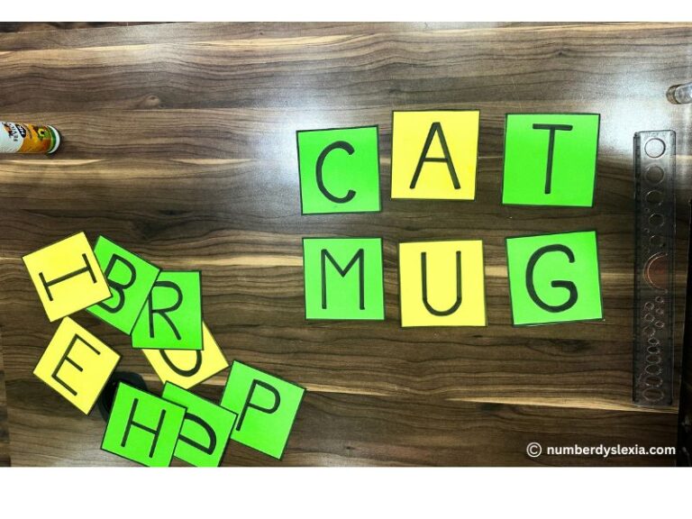 DIY CVC Pocket Chart - Number Dyslexia