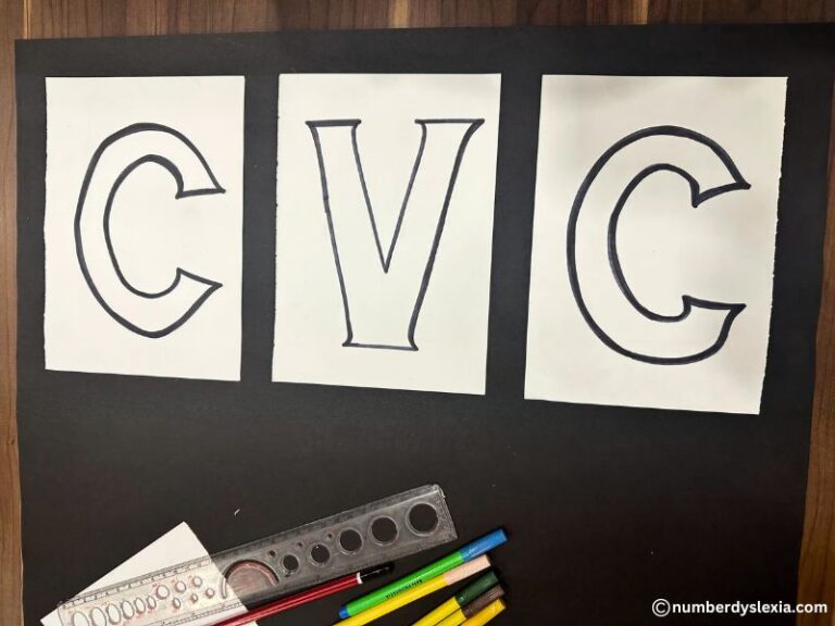 DIY CVC Pocket Chart - Number Dyslexia