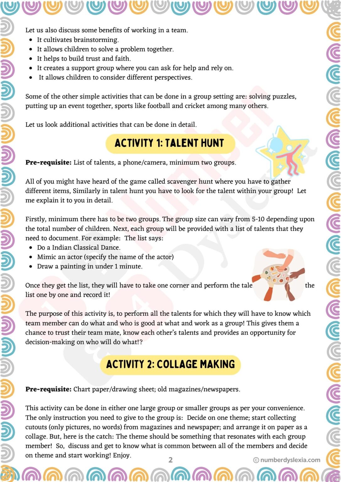 Printable Teamwork Lesson Plan [PDF Included] - Number Dyslexia