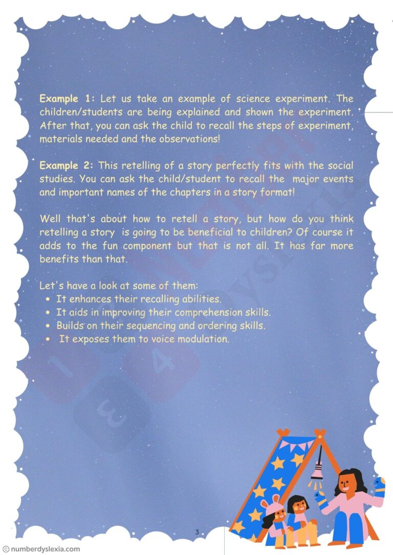 Story Retelling Lesson Plan [PDF Included] - Number Dyslexia