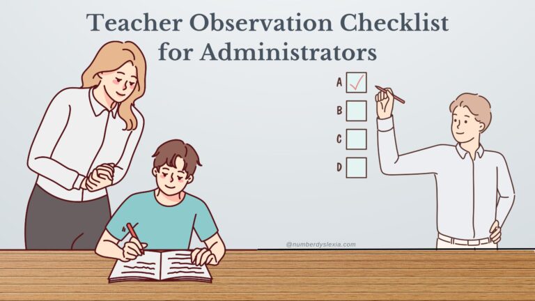 Printable Teacher Observation Checklist For Administrators [PDF ...