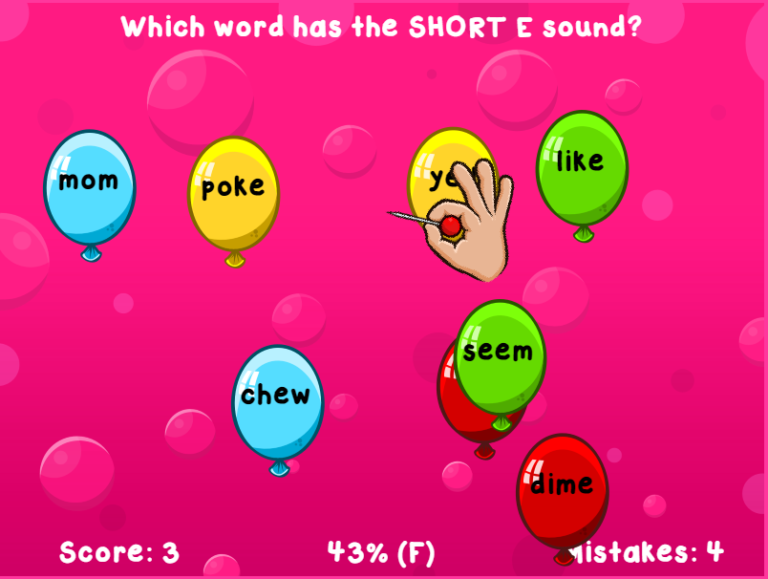 7 Online Vowel Games For Kindergarteners - Number Dyslexia