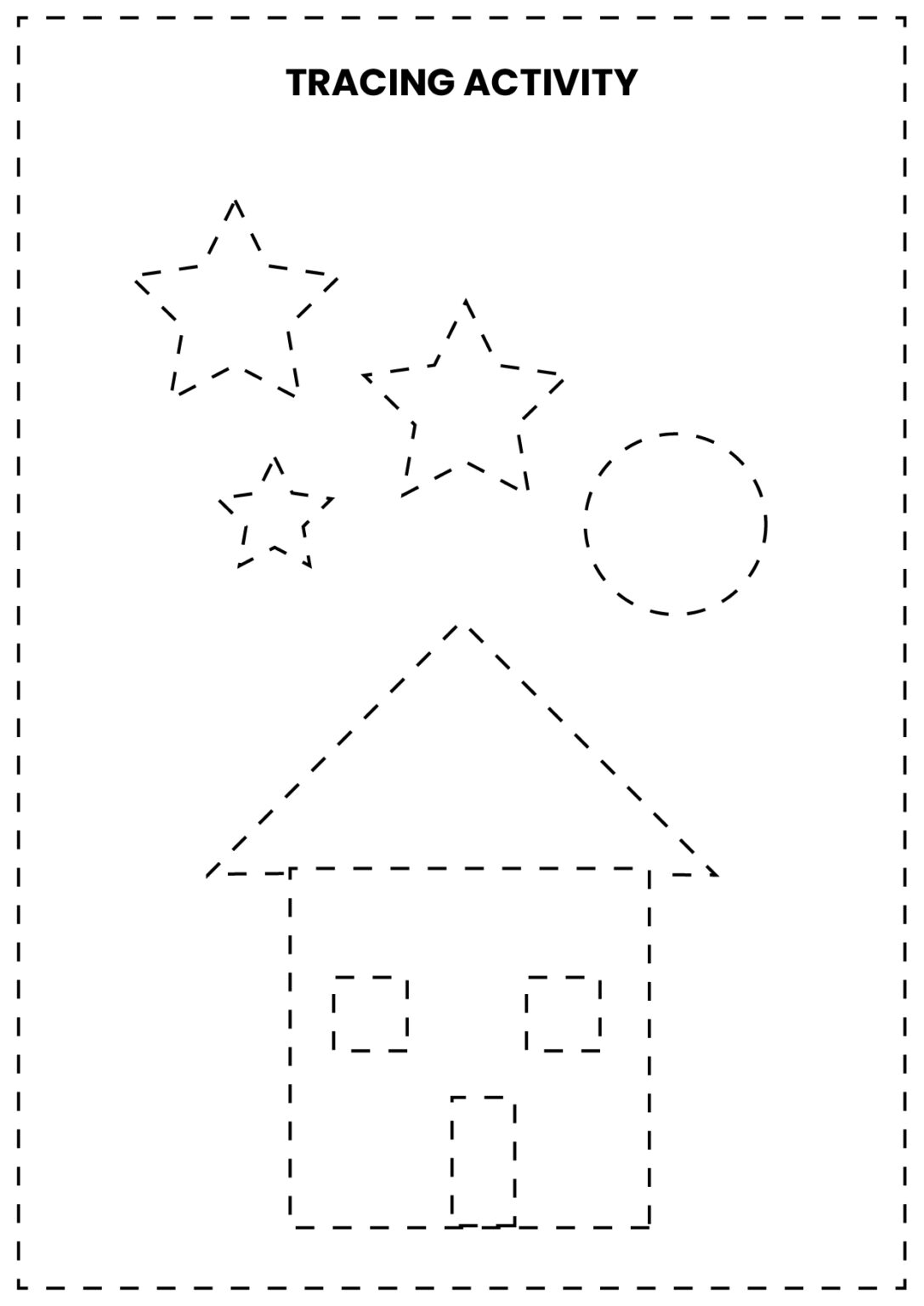 Printable tracing sheets for Preschoolers - Number Dyslexia