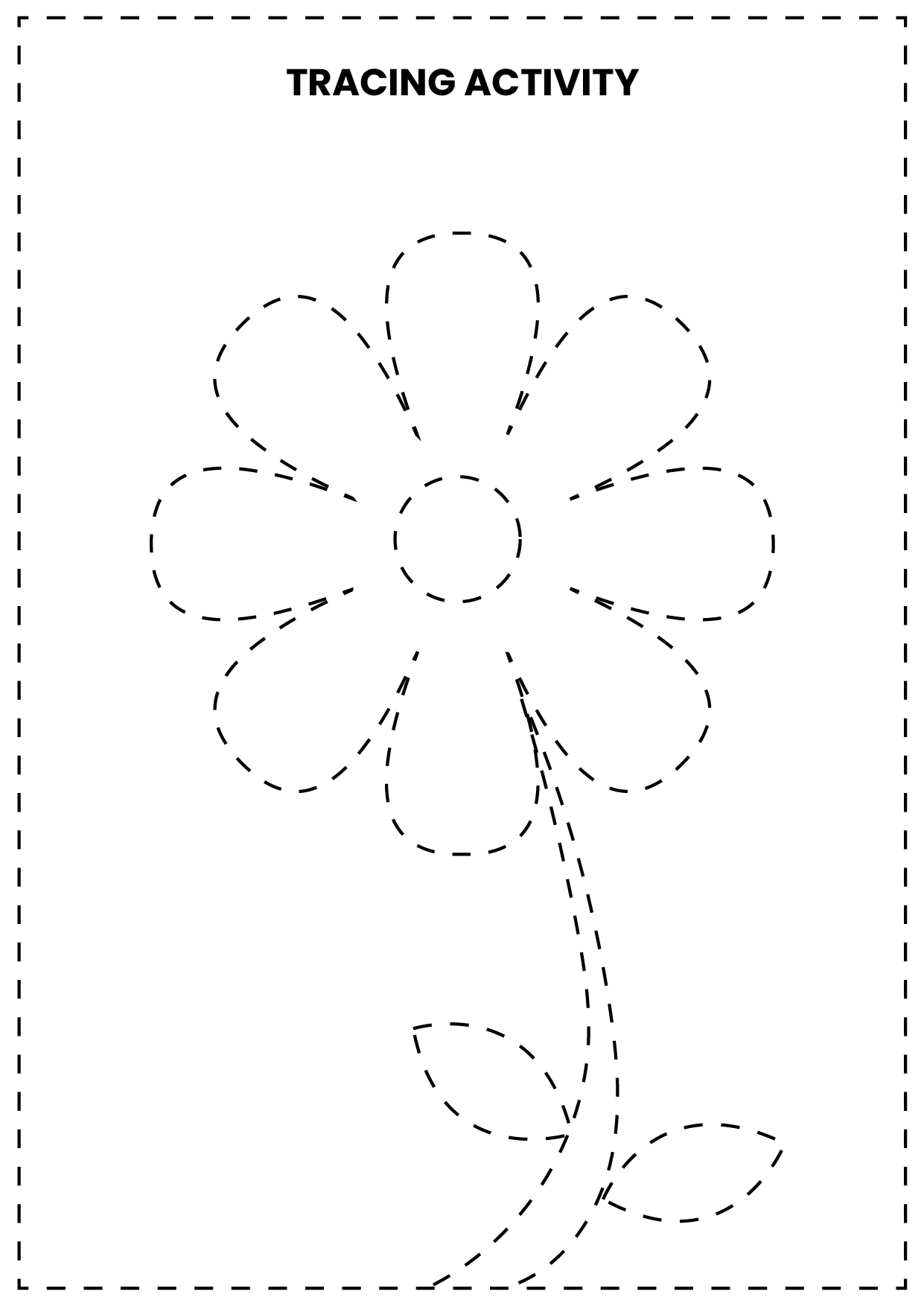 Printable tracing sheets for Preschoolers - Number Dyslexia