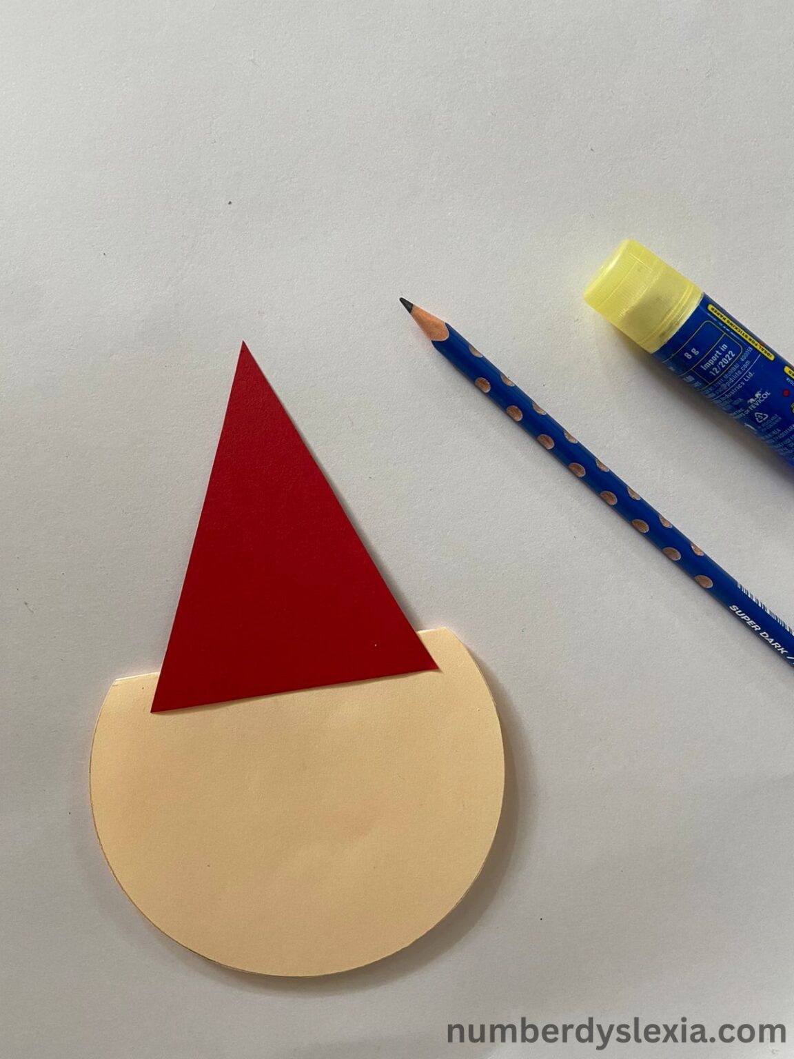 DIY Santa Greeting Card - Number Dyslexia