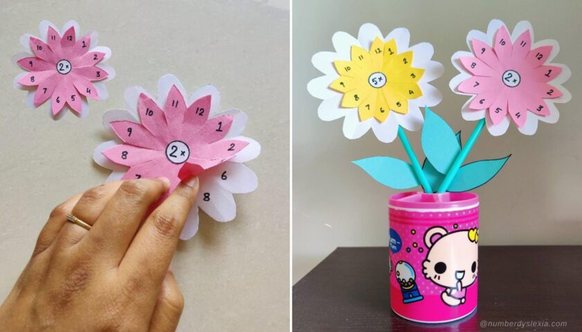 DIY Easy Multiplication Craft - Number Dyslexia