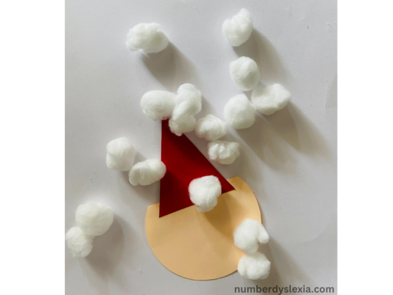 DIY Santa Greeting Card - Number Dyslexia