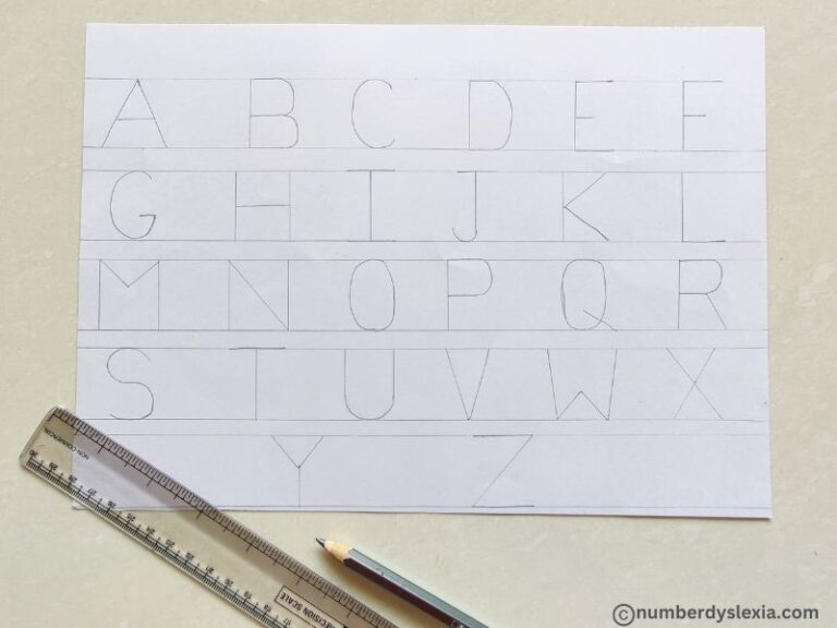 DIY: Raised Salt Alphabet Craft - Number Dyslexia