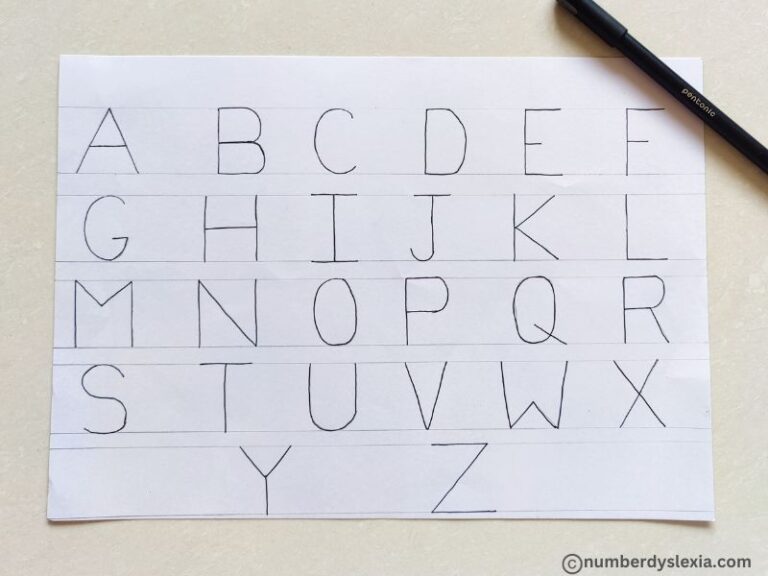 DIY: Raised Salt Alphabet Craft - Number Dyslexia