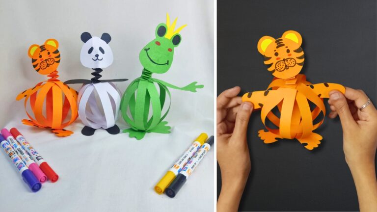 DIY Wobble Animal Craft Activity - Number Dyslexia