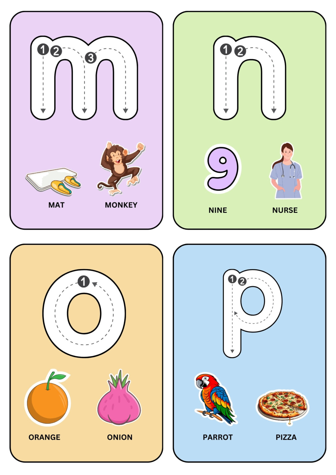 Free Printable Alphabet Flashcards - Number Dyslexia