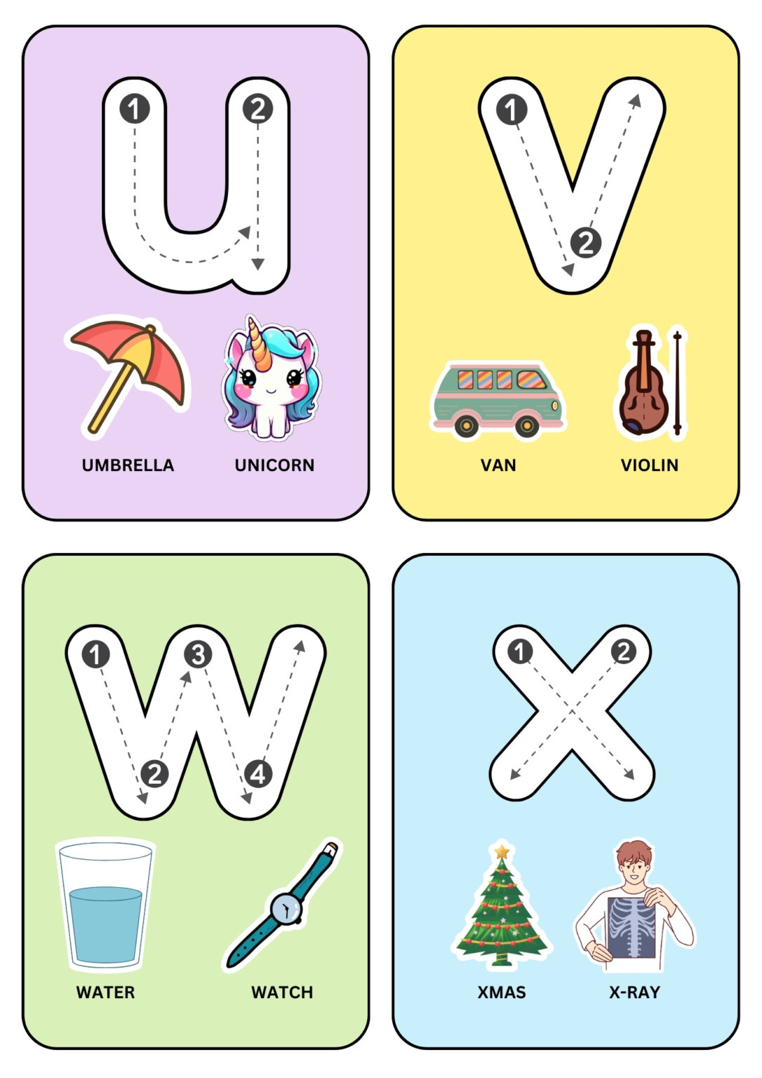 Free Printable Alphabet Flashcards - Number Dyslexia