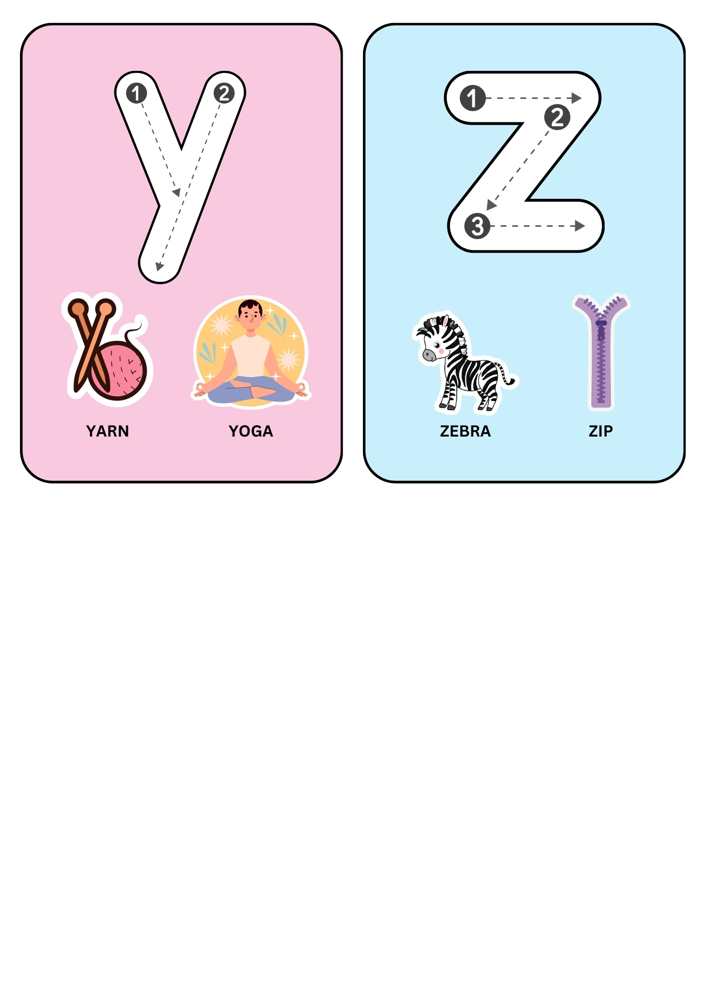 Free Printable Alphabet Flashcards - Number Dyslexia