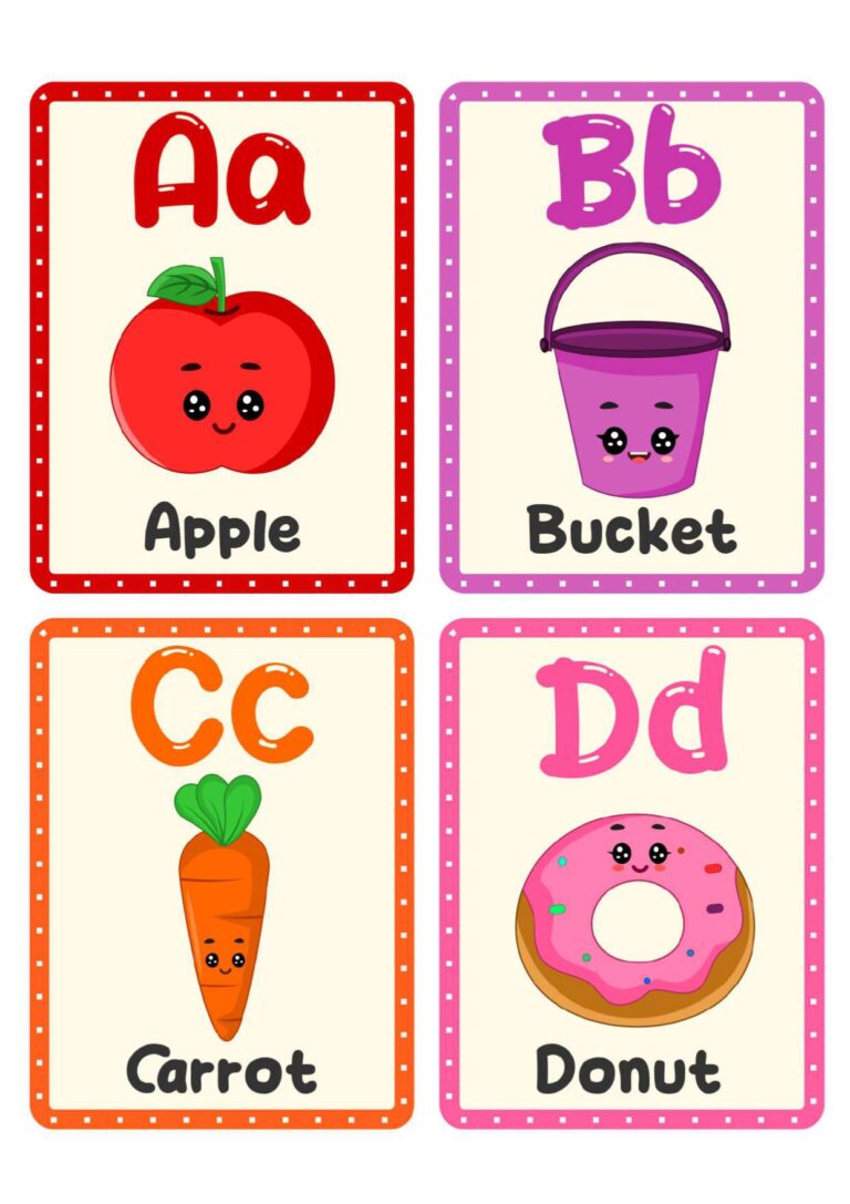 Free Printable Alphabet Flashcards - Number Dyslexia