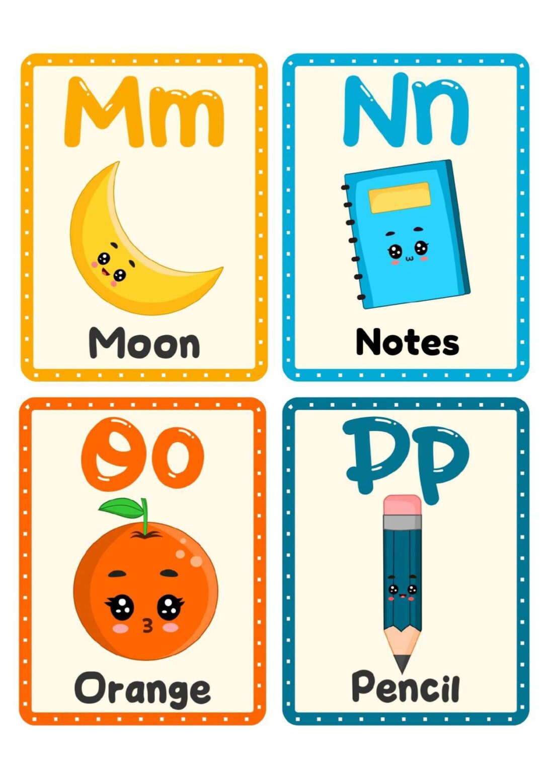 Free Printable Alphabet Flashcards - Number Dyslexia